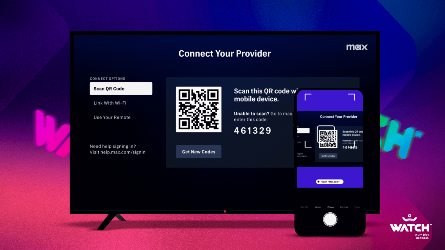 Como acessar a Max™ com a minha conta Watch Brasil? - Watch Brasil